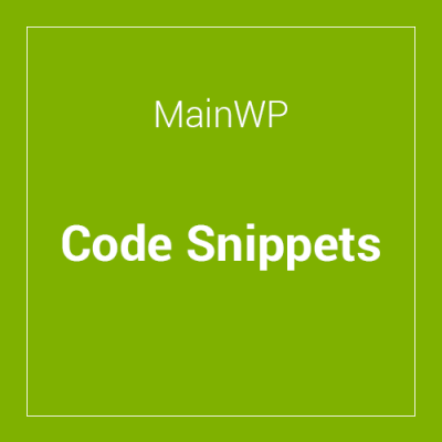 Download MainWP Code Snippets Extension 5.0.4 - GetMyThemes