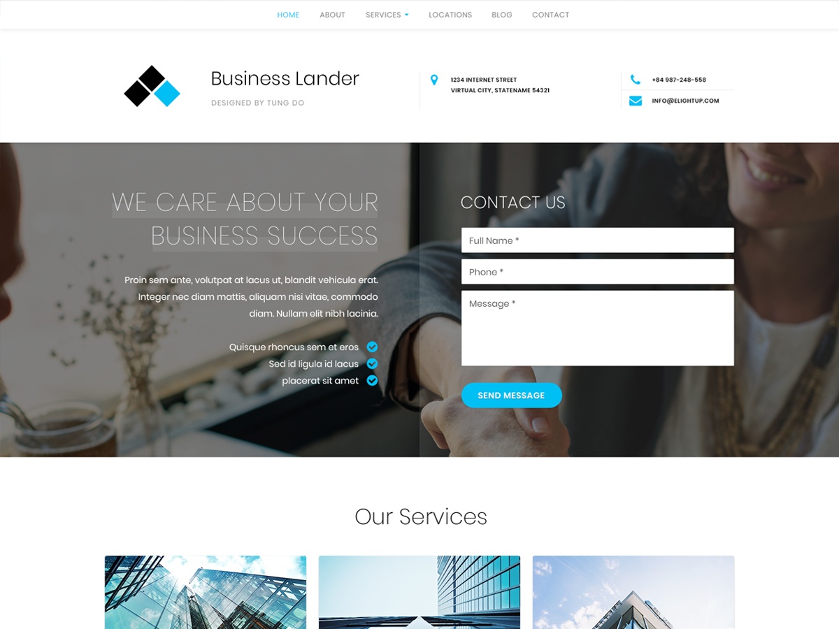 Download GretaThemes Business Lander WordPress Theme 1.1.6 - GetMyThemes